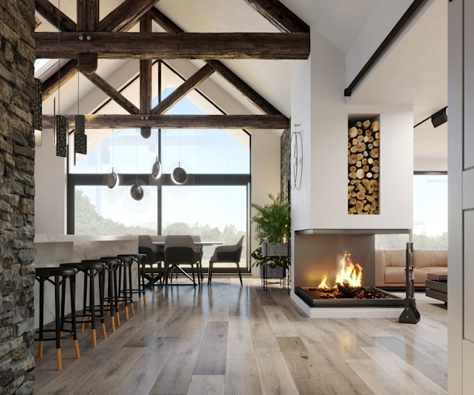 Design your interior residential spaces by One80_degrees | Fiverr