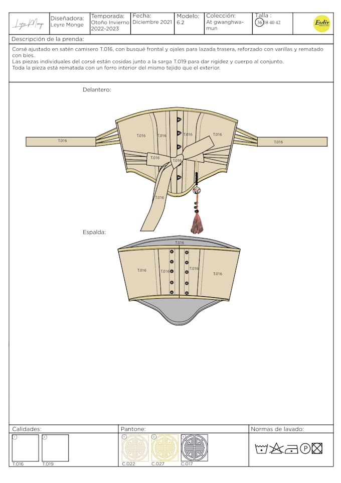 Technical drawings, complete tech pack designs by Leyrerq | Fiverr