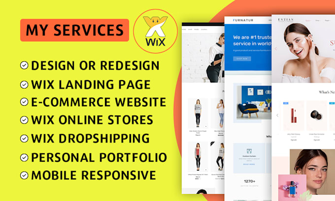 Design or redesign wix website, wix ecommerce, wix landing page, wix ...