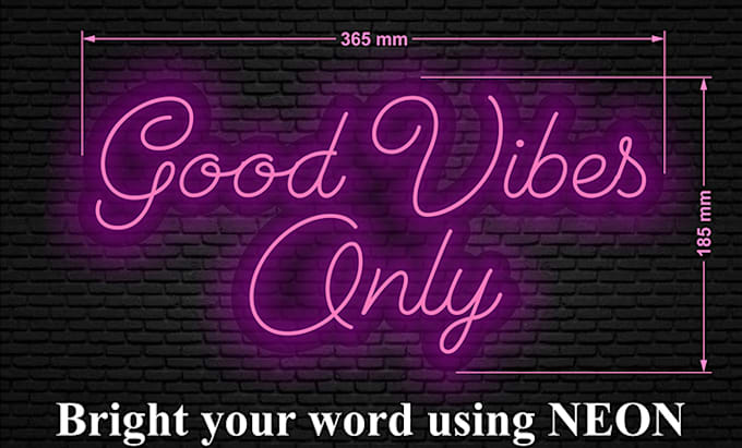 Convert your image to neon sign for production work by Signart1 | Fiverr