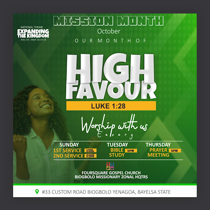 Design eye catching flyers for your programs by Mr_p_visuals | Fiverr