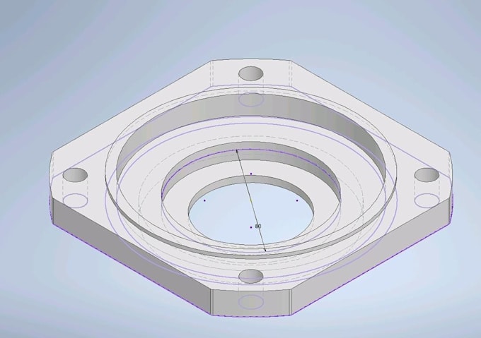 Draw any mechanical part in 3d for you by Elvisponathi | Fiverr