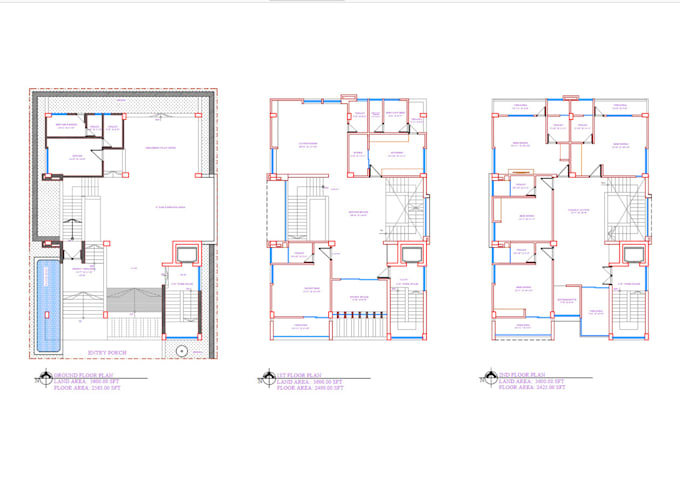 Do architectural drawing, drafting, blueprints in autocad by Ar_amitava ...