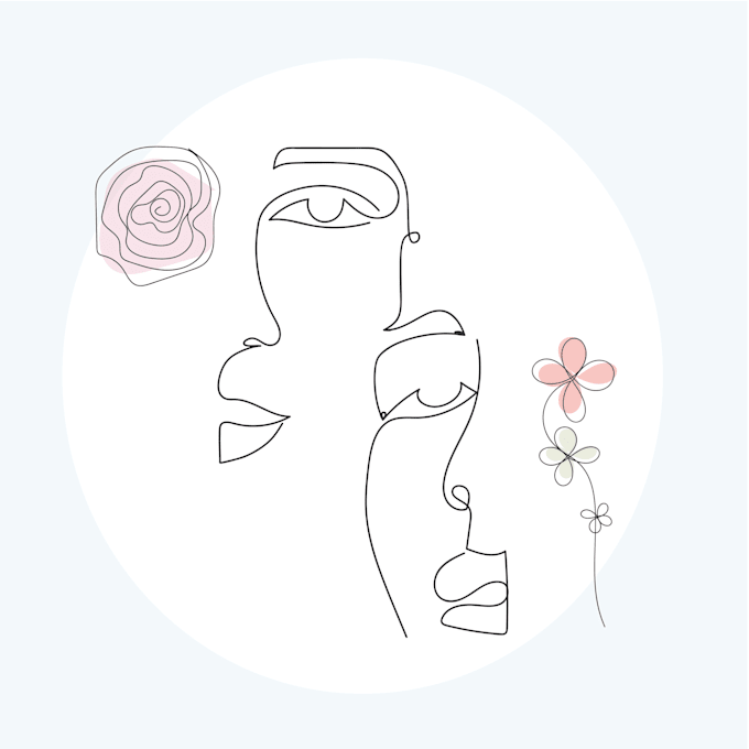 Draw a minimalist line art illustration by Atiati608 | Fiverr