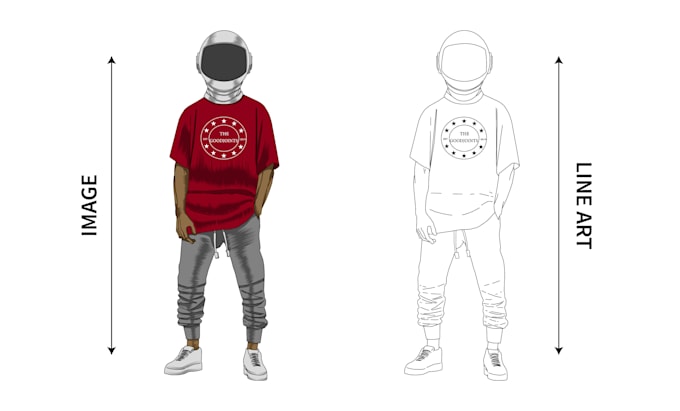 Create detailed vector line art from your image by Rs_rasel | Fiverr