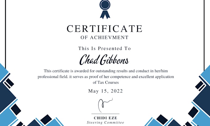 Design outstanding certificates for you by Shanda25 | Fiverr