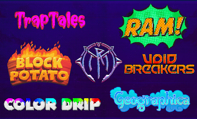 Design a pixel game logo by Artbrahim | Fiverr