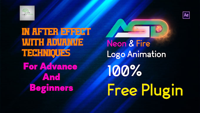 Do particular, neon logo animation in after effect by Azadgraphics | Fiverr