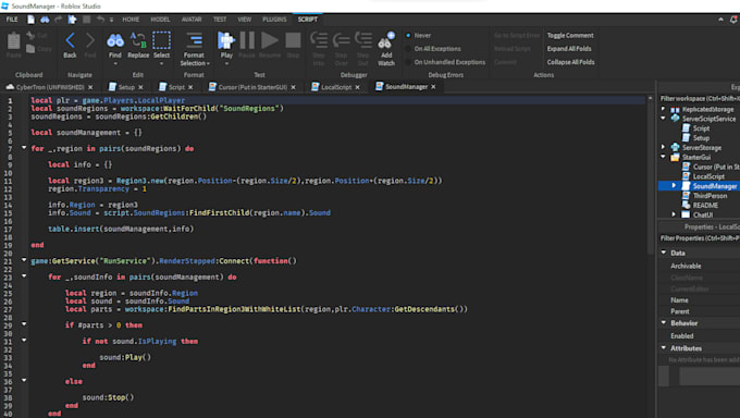 Code or build anything for your roblox game by Kyleruffin531 | Fiverr