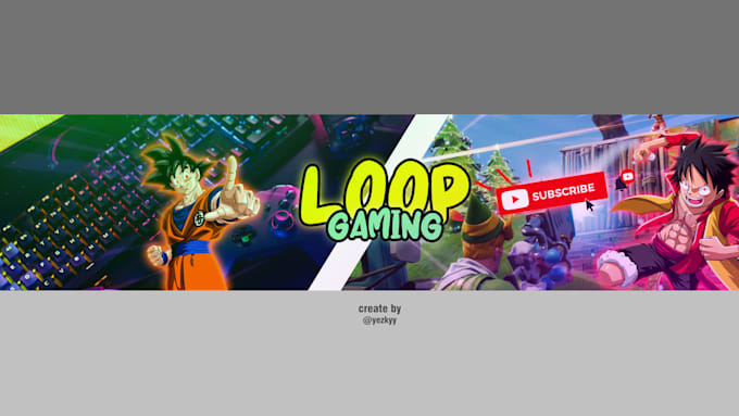 Create epic youtube banner by Yezkyy | Fiverr