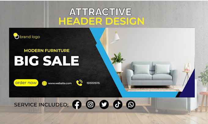 Design eye catching social media headers and covers by Saqlain_studio ...