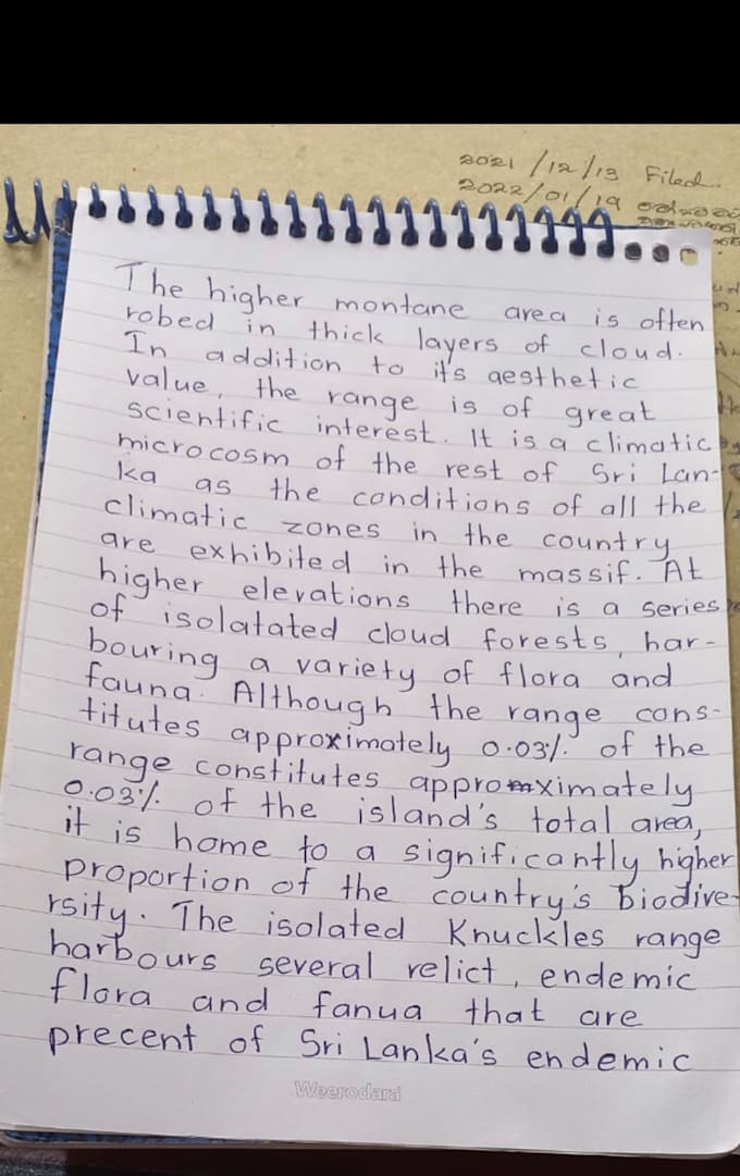 Handwrite your notes or anything manually in clear handwriting by ...