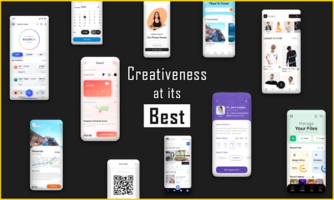 Do creative mobile app ui design for android and ios by Suharsham | Fiverr