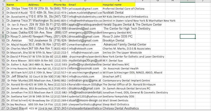 Do excel data entry work, copy paste, scraping by Masumms865 | Fiverr
