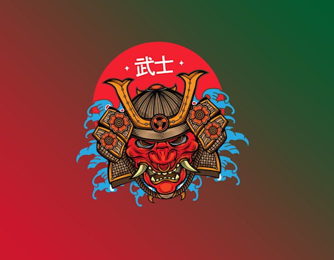 Design outstanding japanese mask logo with express deliver by Ramex ...