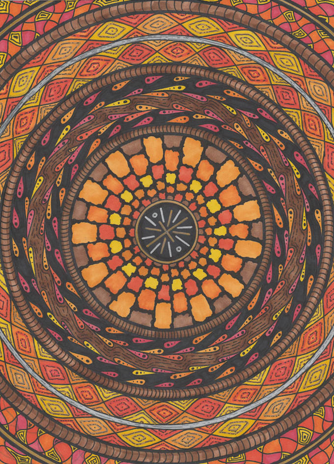 Draw something trippy on drawing paper or canvas by Mariejohannaart ...