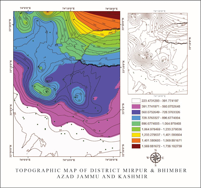 Make topographic, land cover, geological map and digitization by Tousifimtiaz | Fiverr