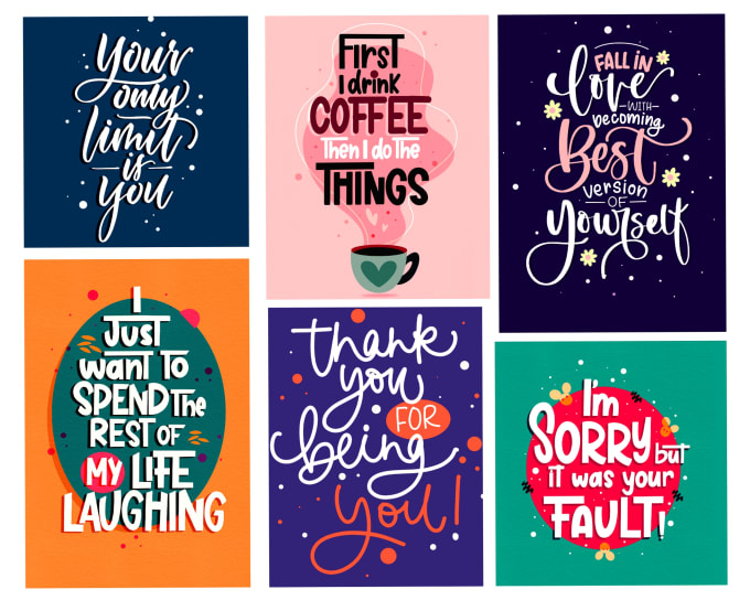 Illustrate and draw your text in hand lettering style by Mbarts17 | Fiverr