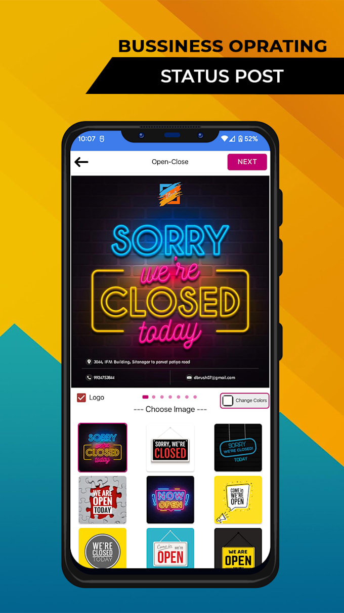 Provide readymade social media post maker android app by Myt041 | Fiverr