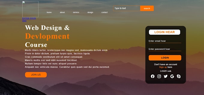 Do webdesign in html and css by Sanketaa | Fiverr
