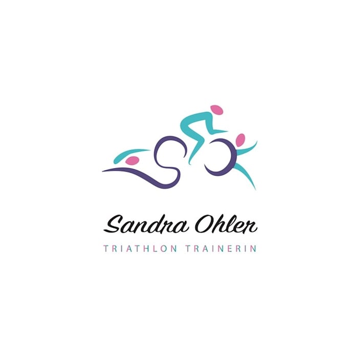 Design traditional attractive elegant swim triathlon trainer logo by ...