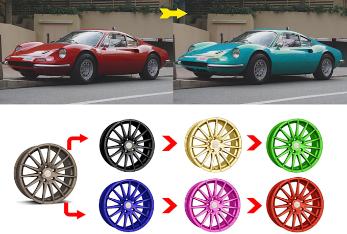 Perfectly color change cars, wheels, vehicles in photoshop by ...