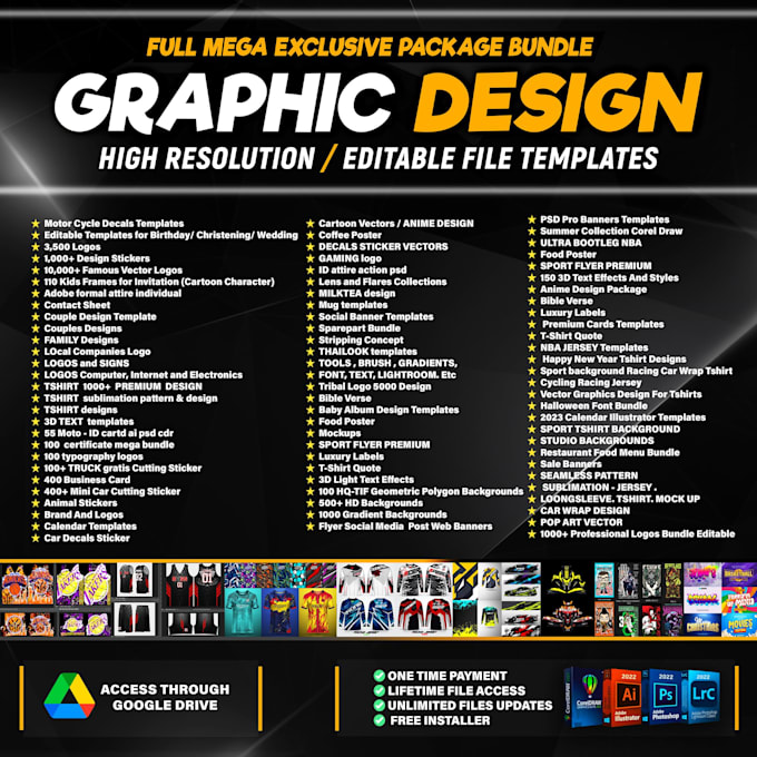Provide graphics design editable template, psd tif cdr files by ...