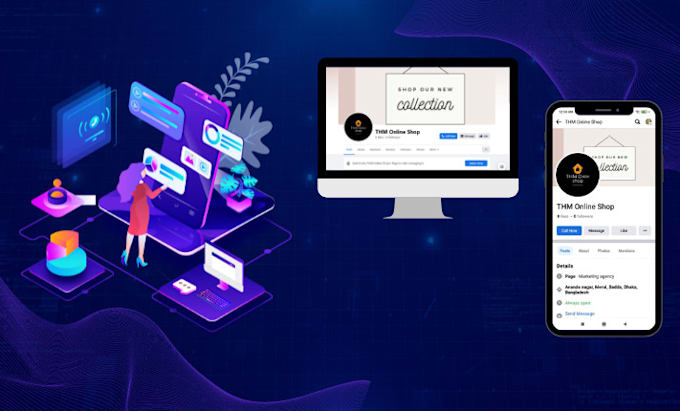 Create a facebook business page setup banner cover design by Tanjla ...