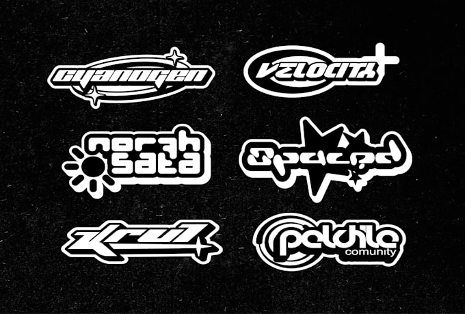 Create Streetwear Logo Y2k Style By Quickshin Fiverr