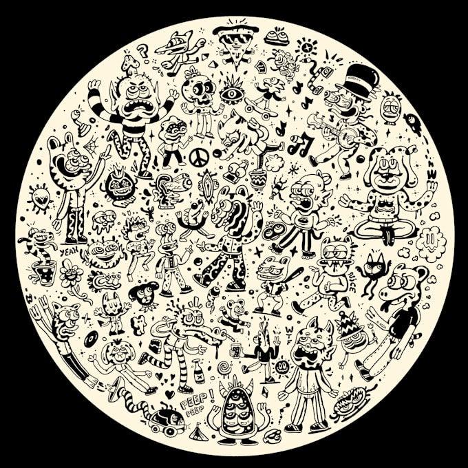 Create a funny cartoon pattern by Martigr96 | Fiverr