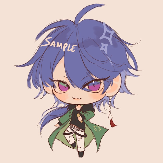 Draw anime cute smol chibi illustration by Yuuberii | Fiverr