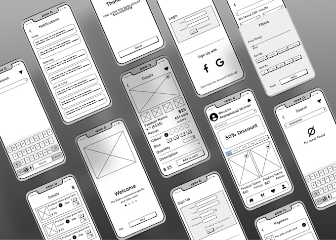 Create best mob apps, website and dashboard ui and ux by Safeeullah220 | Fiverr