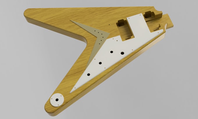 Model an cnc ready 3d guitar body by Agusdisan | Fiverr