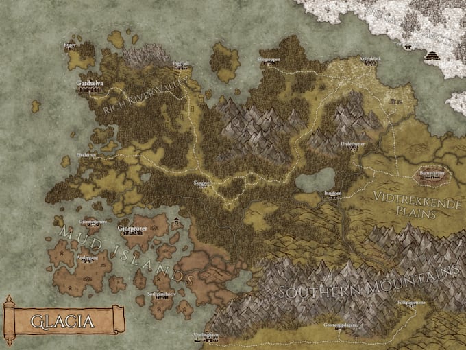 Create a city, regional or world map in inkarnate in 8k by Samuelperzel ...