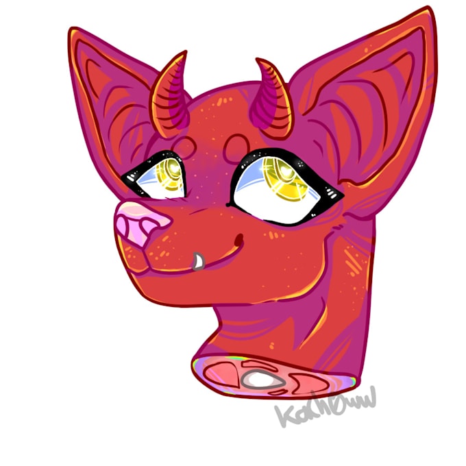 Draw a headshot of your character with gore by Paigeet | Fiverr