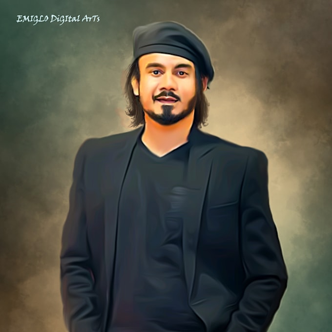 Draw digital oil painting portraits from photos by Emiglo_arts | Fiverr