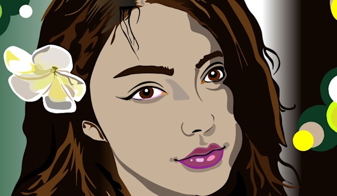 Draw a realistic customized vector portrait from your photo by ...