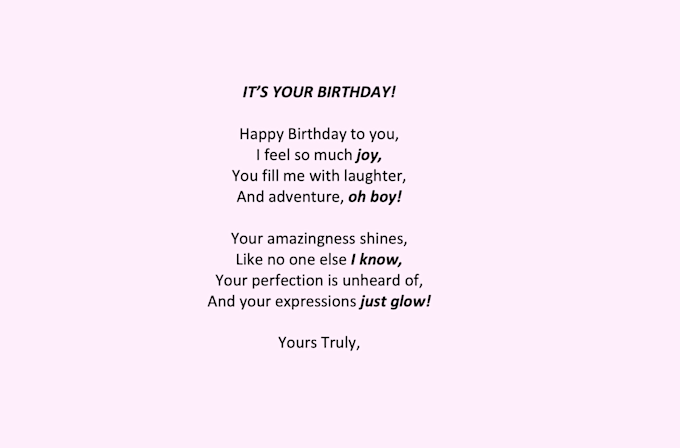 Write celebration poems for loved ones and friends by Victorialindsey ...