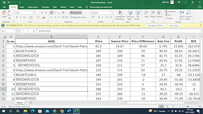 Do excel data entry, excel automation sheet , google docs,form, data sorting by An_expertise ...