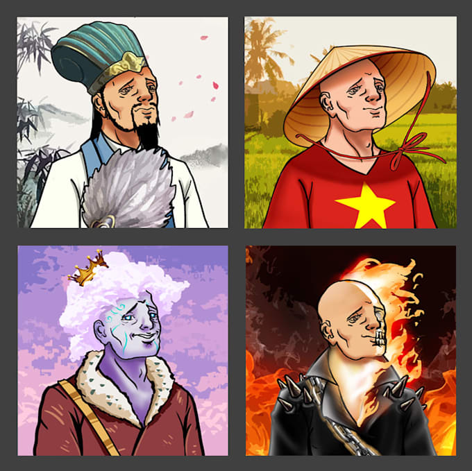 Create nft characters for any style of art you want by Takieart | Fiverr