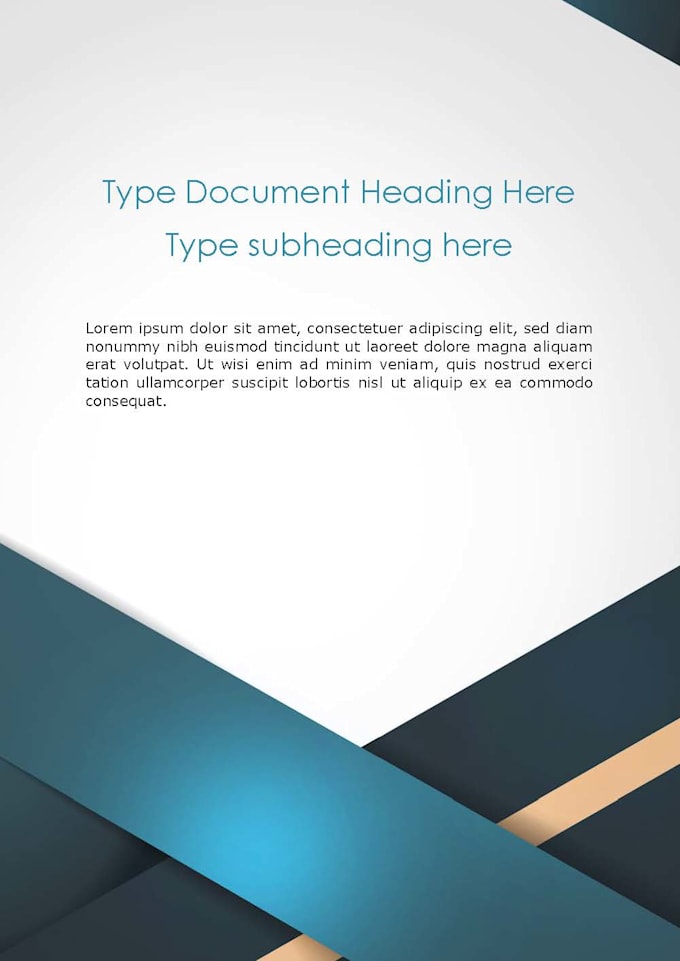Create, format and design microsoft word document by Mohammadwale408 ...