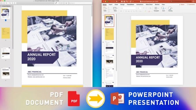 Convert pdf to powerpoint template by Zuhaibshykh465 | Fiverr
