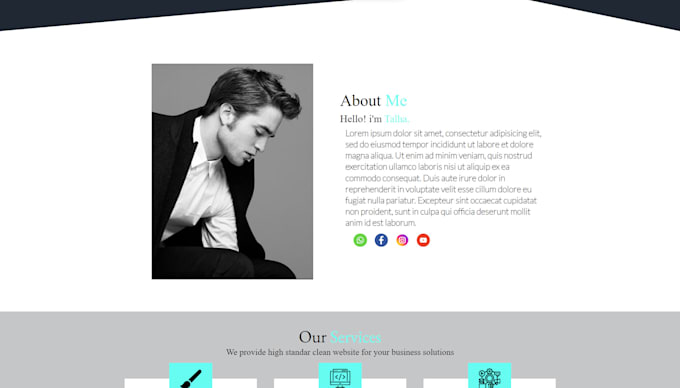 Be your front end web developer by Talha_w11 | Fiverr