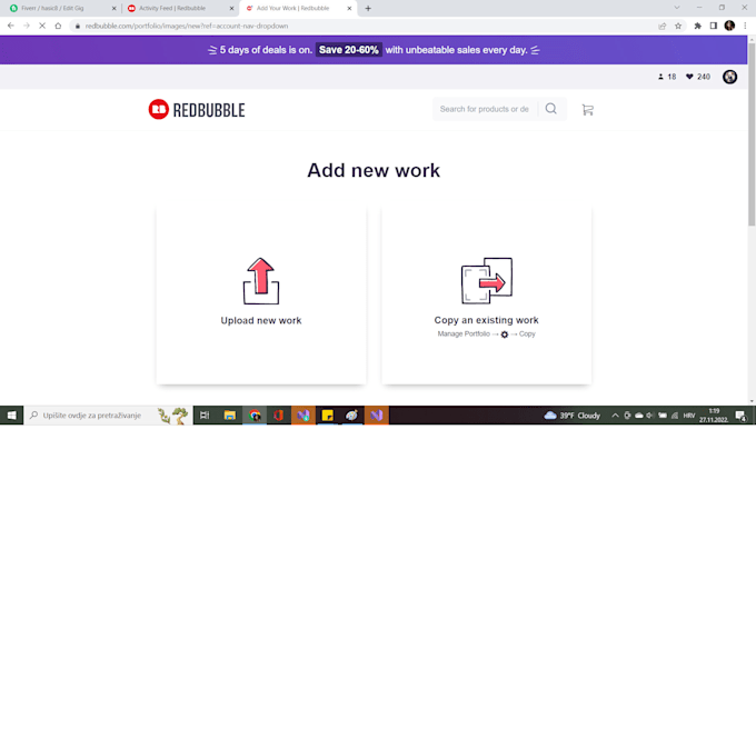 Upload your designs on redbubble with seo keywords by Hasic8 | Fiverr