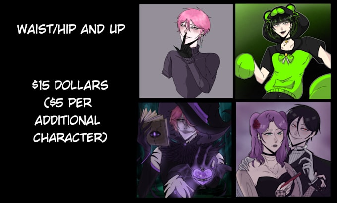 Draw any people, self inserts, fanart, or ocs of your choice by Enim ...
