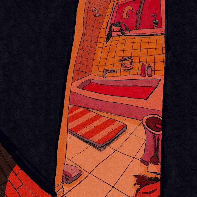 Illustrate a disturbing object or a room by Gokay12 | Fiverr