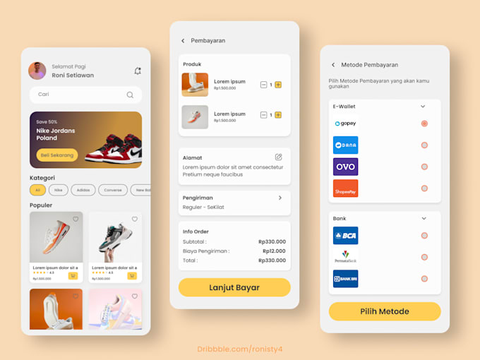 Do mobile app ui design or any ui ux design in figma by Ronisetia1 | Fiverr