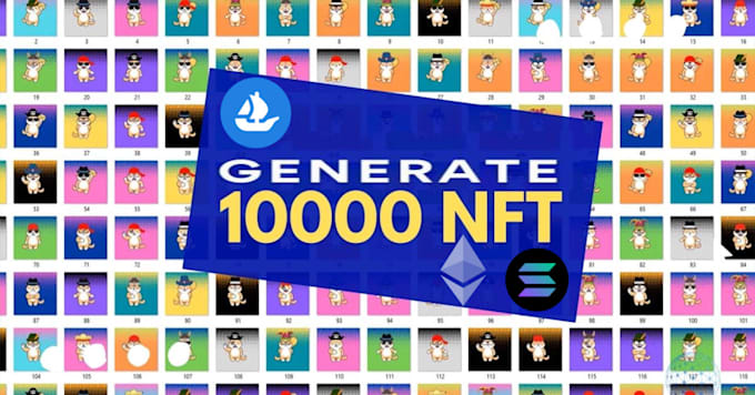 Generate 10,000 nft collection and metadata for your nfts by ...