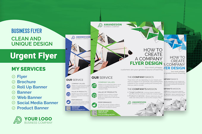 Do professional urgent business flyers, one pager, flyer, or postcard ...