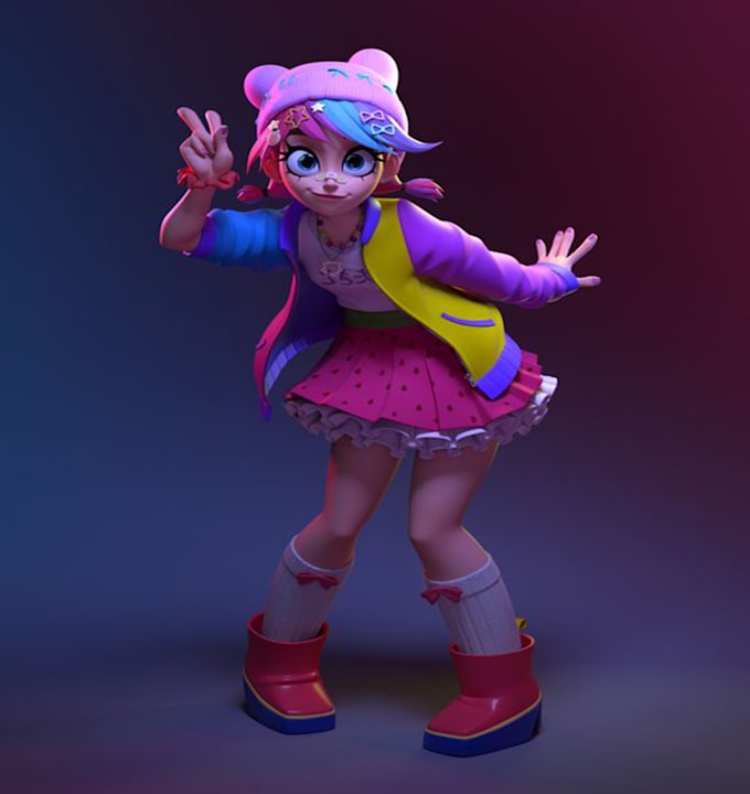 Design, caricature mascot logo, modern cartoon character, by ...